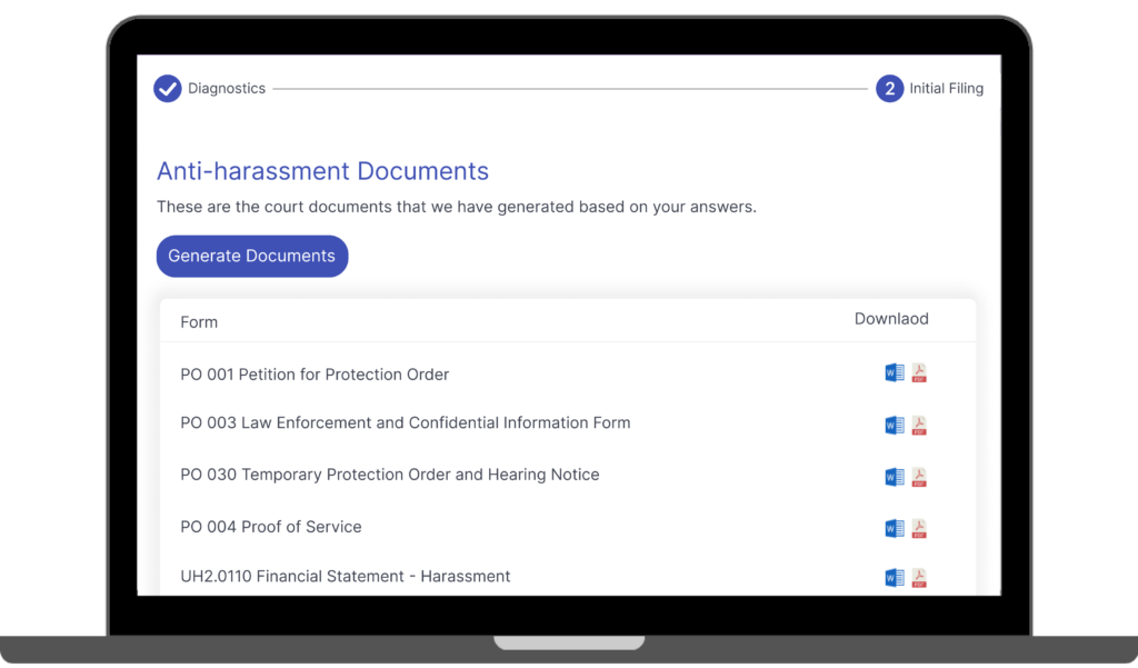 Washington Antiharassment Protection (Restraining) Order - Create & E-file