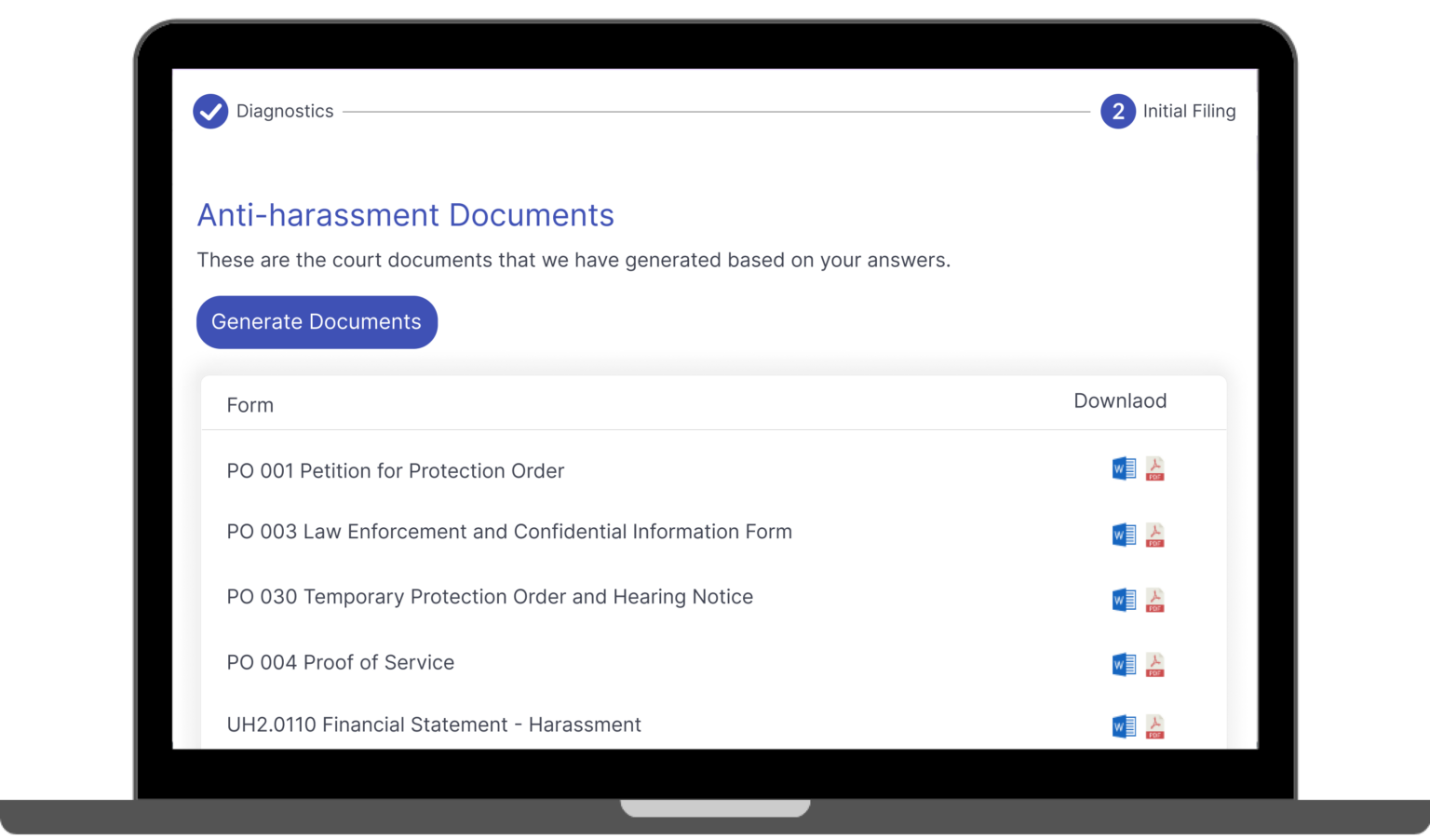 Washington Antiharassment Protection (Restraining) Order - Create & E-file