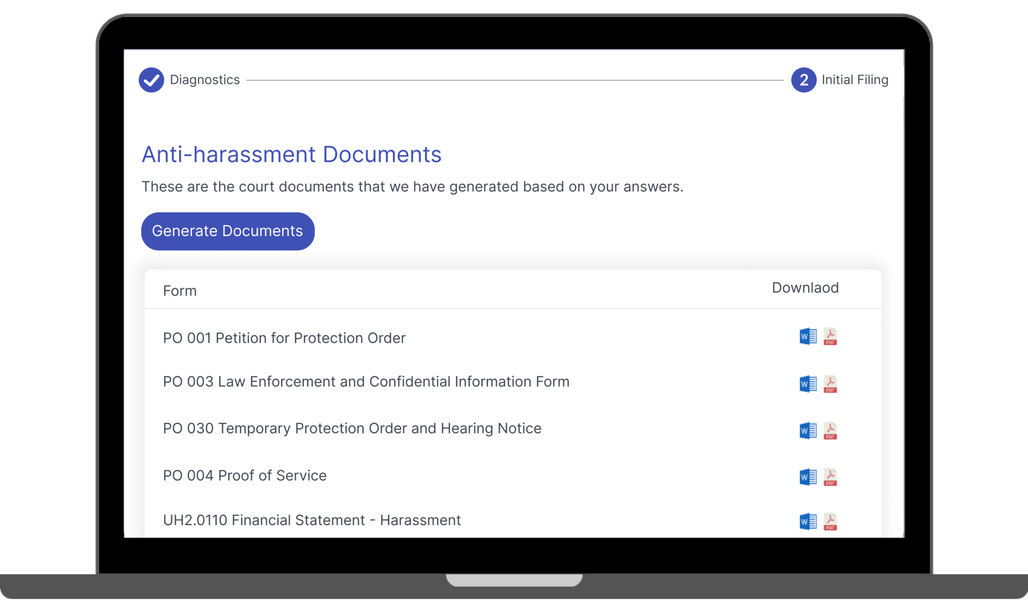 Washington Antiharassment Protection (Restraining) Order - Create & E-file