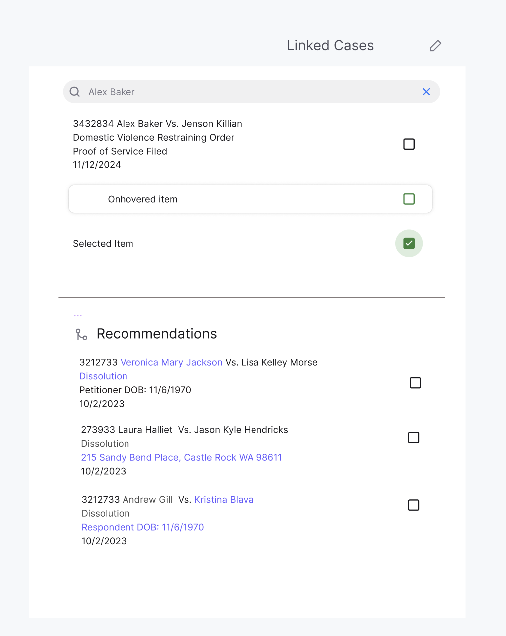 Automated Recommendations on Linked (Similar) Cases | LegalAtoms