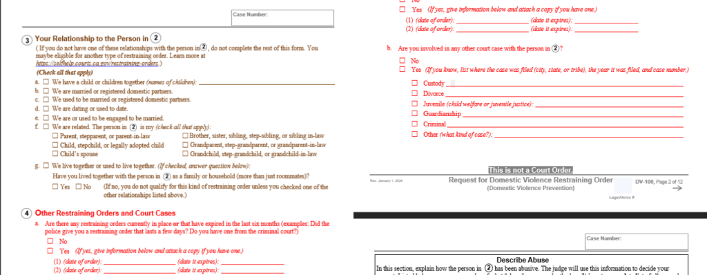 How the Domestic Violence Restraining Order (DVRO) Court Forms are ...