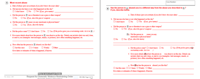 How the Domestic Violence Restraining Order (DVRO) Court Forms are ...