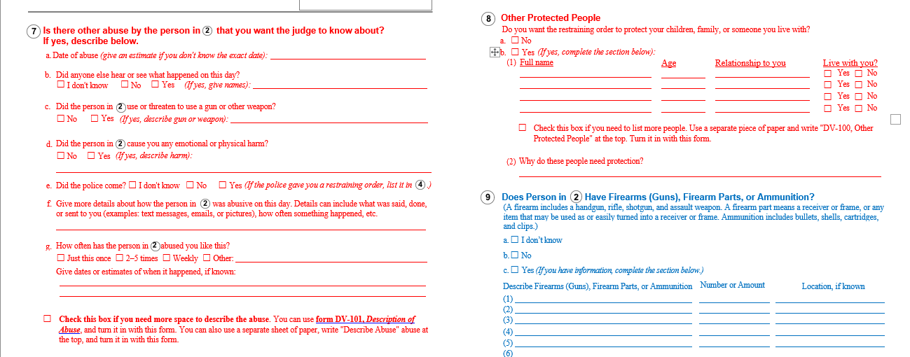 How the Domestic Violence Restraining Order (DVRO) Court Forms are ...