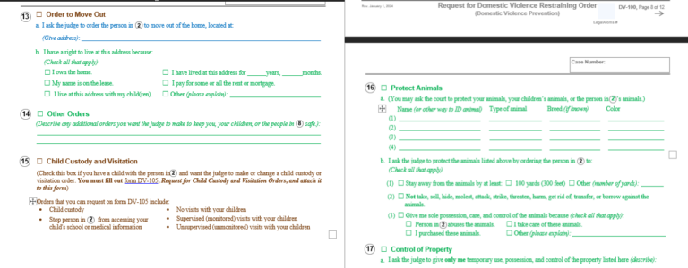 How the Domestic Violence Restraining Order (DVRO) Court Forms are ...