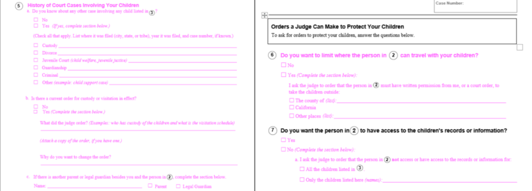 How the Domestic Violence Restraining Order (DVRO) Court Forms are ...
