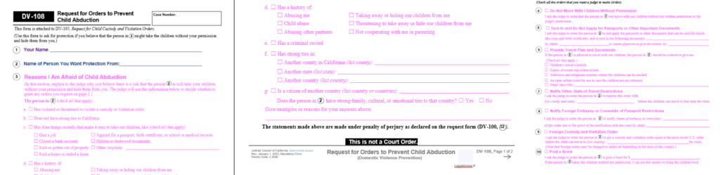 How the Domestic Violence Restraining Order (DVRO) Court Forms are ...