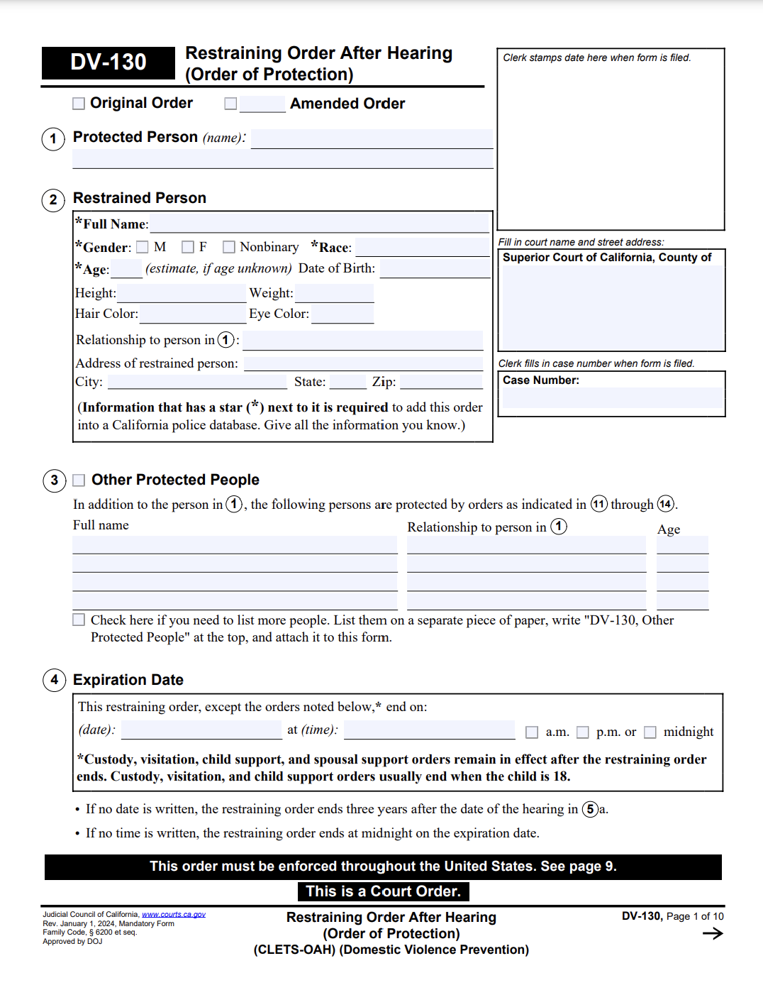When does a restraining order actually take effect after it’s been issued | LegalAtoms