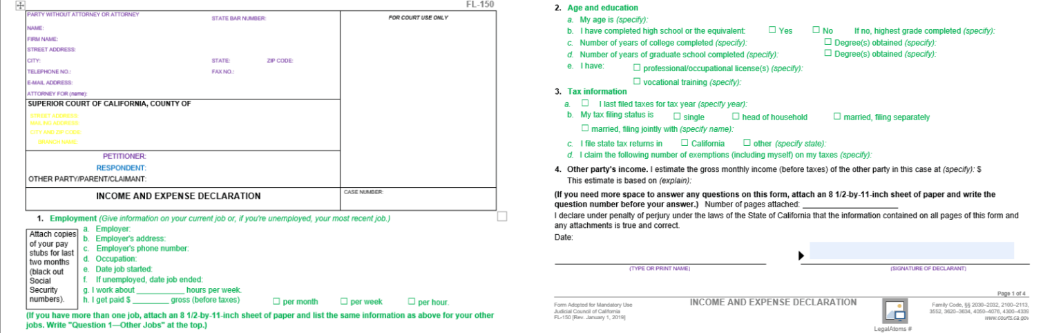 How the Domestic Violence Restraining Order (DVRO) Court Forms are ...
