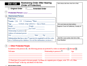 How the Domestic Violence Restraining Order (DVRO) Court Forms are ...