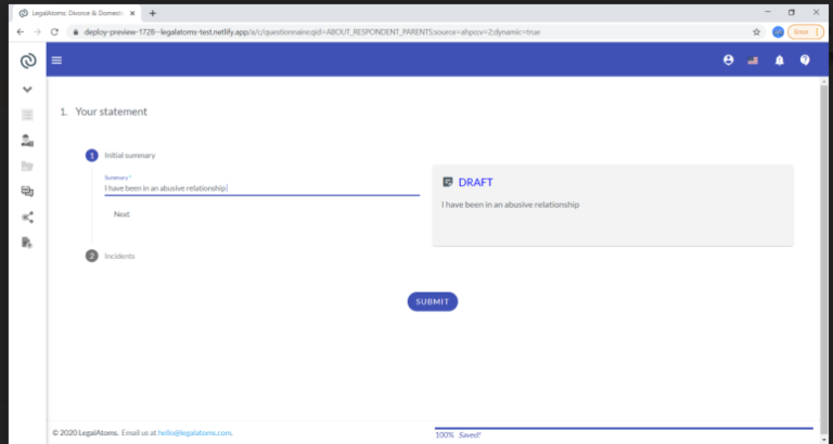 Statement Builder | LegalAtoms